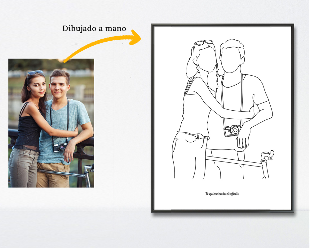 Dibujo lineal personalizado - Allyouprint